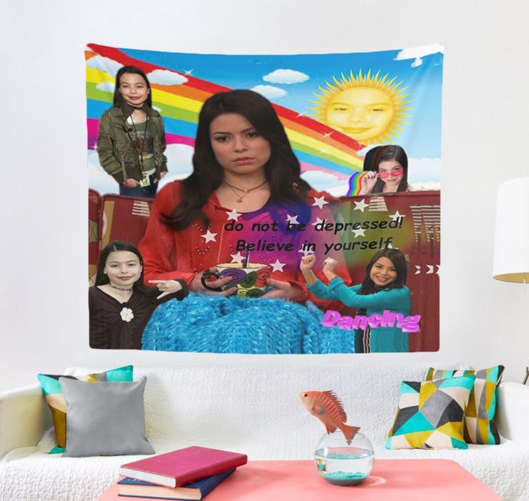 Dancing Icarly Girls Wall Tapestry, College Room &hostel Dorm Decor ...