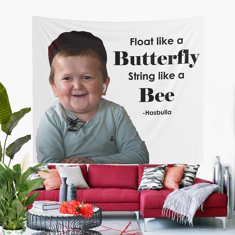 Funny Hasbulla Magomedov Tapestry, Hasbulla Tapestry, Mini Khabib Meme ...