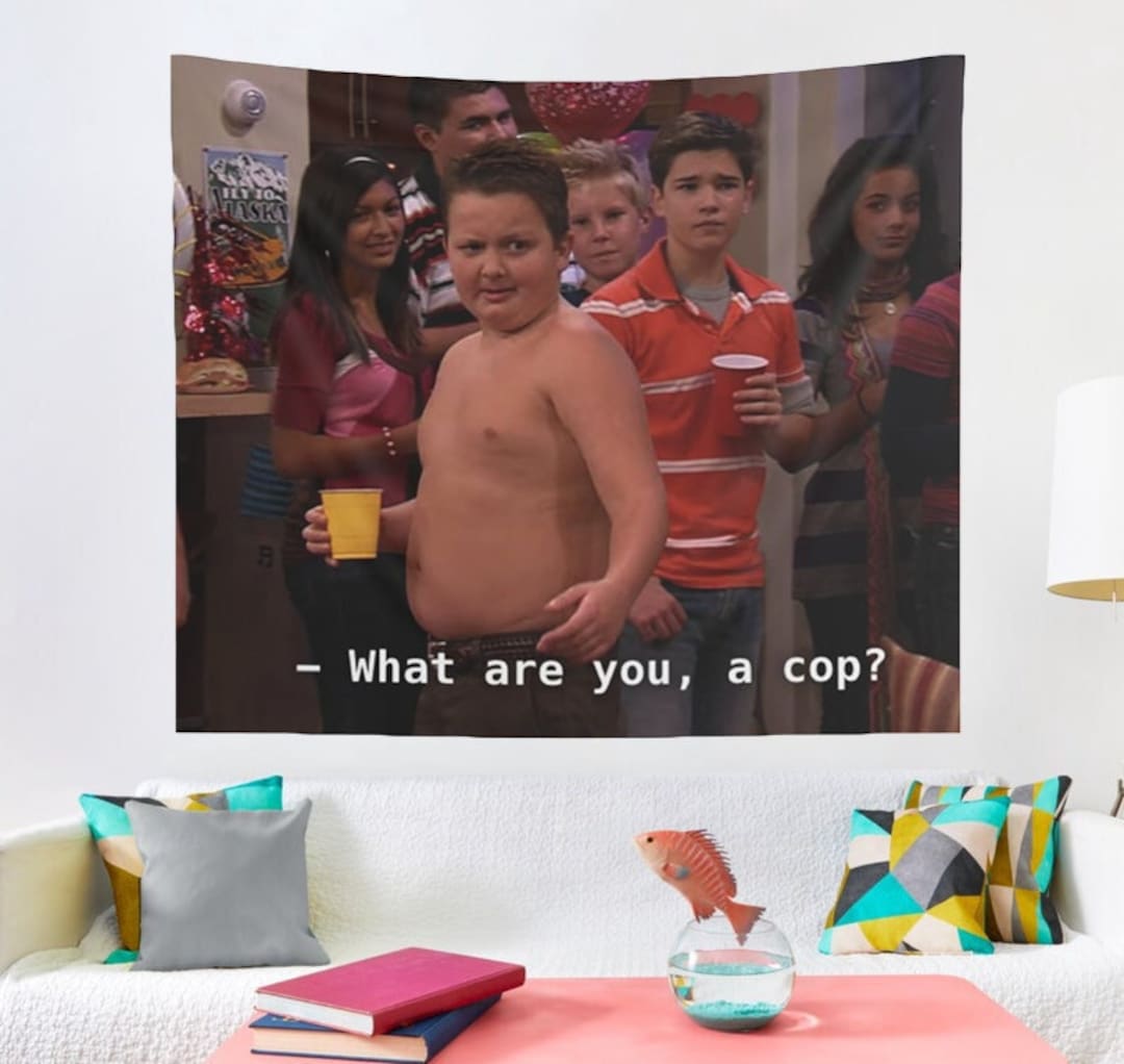 Gibby - What Are You, A Cop Wall Tapestry, Hostel Dorm Decor, Funny ...