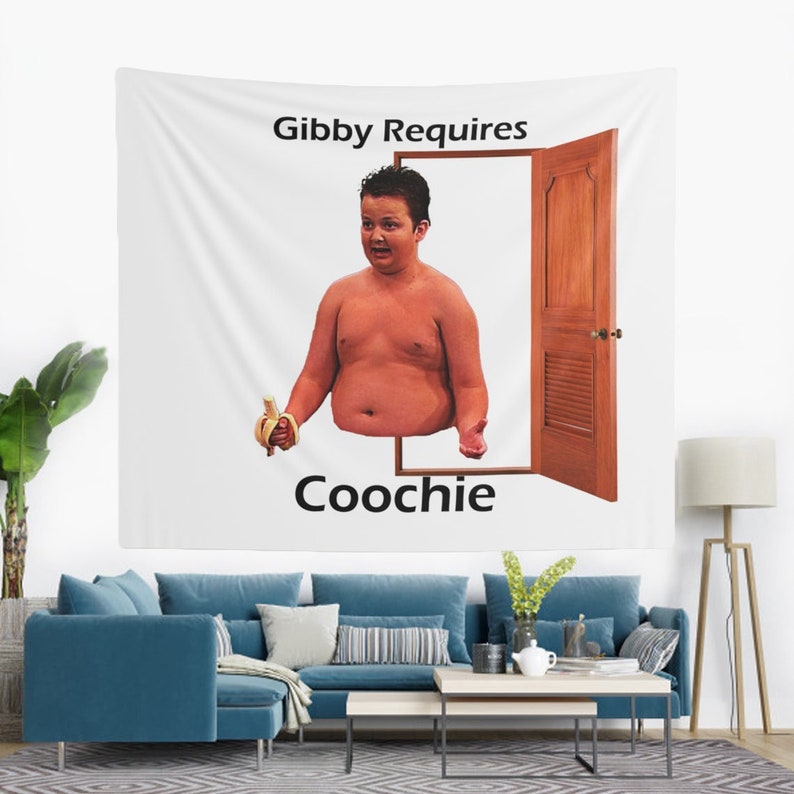 Gibby Requires Coochie Wall Tapestry Hostel Dorm Decor - Etsy