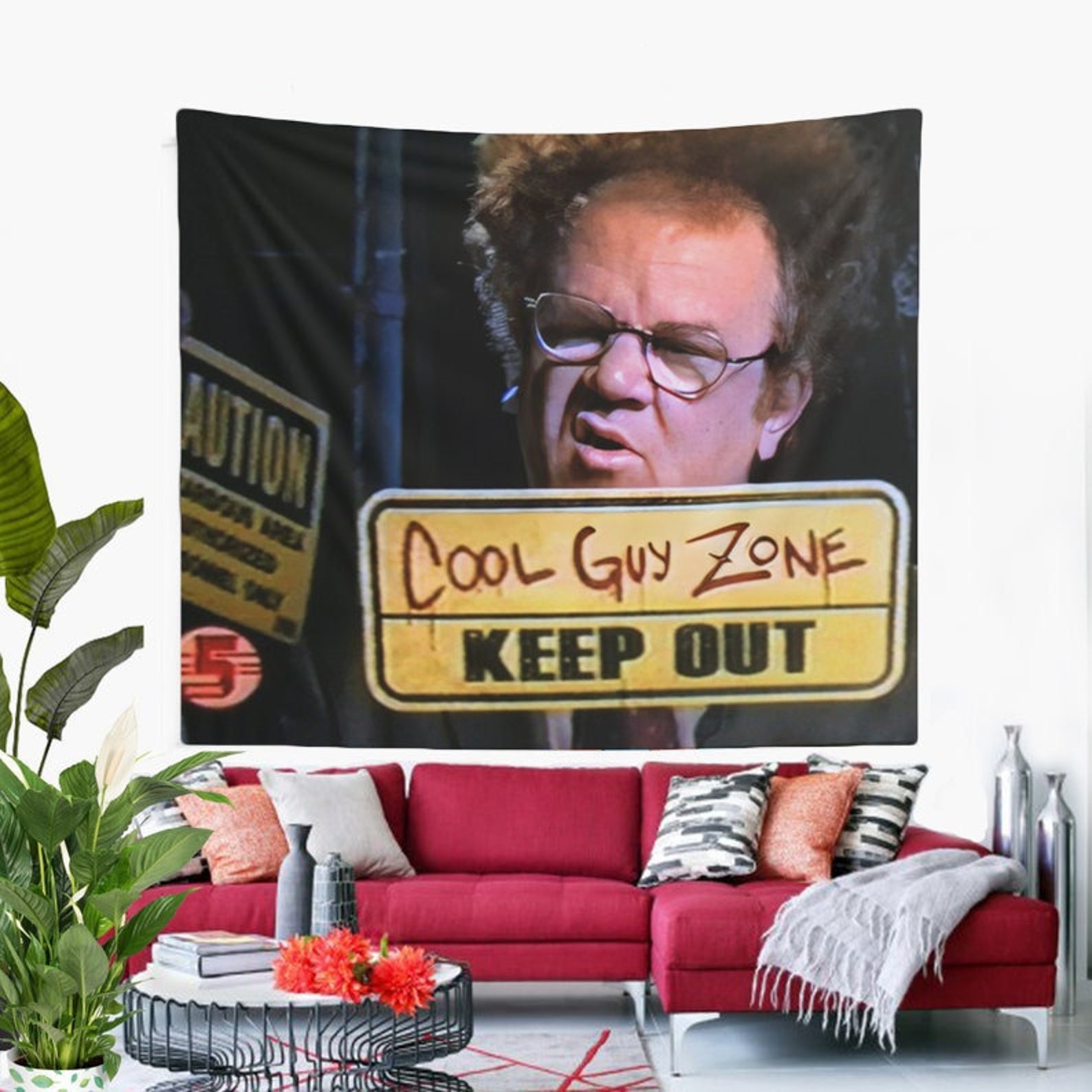 Dr Steve Brule Cool Guy Zone Tapestry, College Room & Hostel Dorm Decor ...