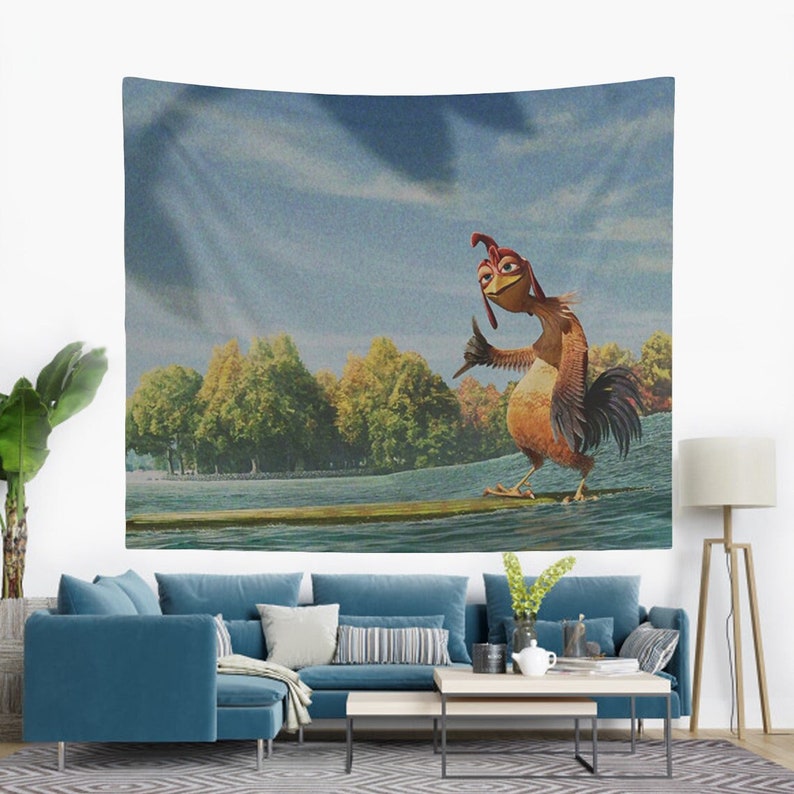 Chicken Joe Tapestry, Hostel Dorm Decor, Funny Wall Hanging, Meme ...