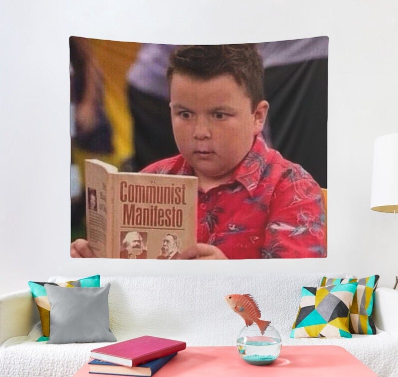 Gibby Gives the Manifesto A Read Wall Tapestry, College Room & Hostel ...