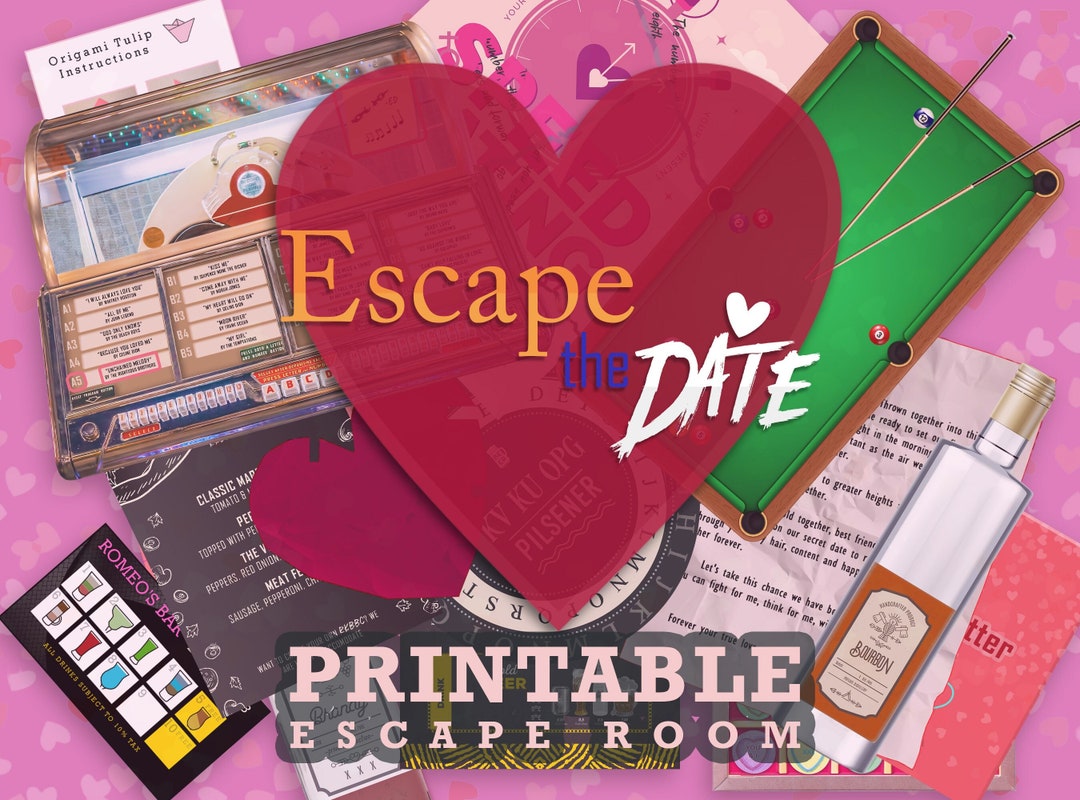 Valentine's Day Escape Room Game | Valentine's Day Printable Game Kit ...