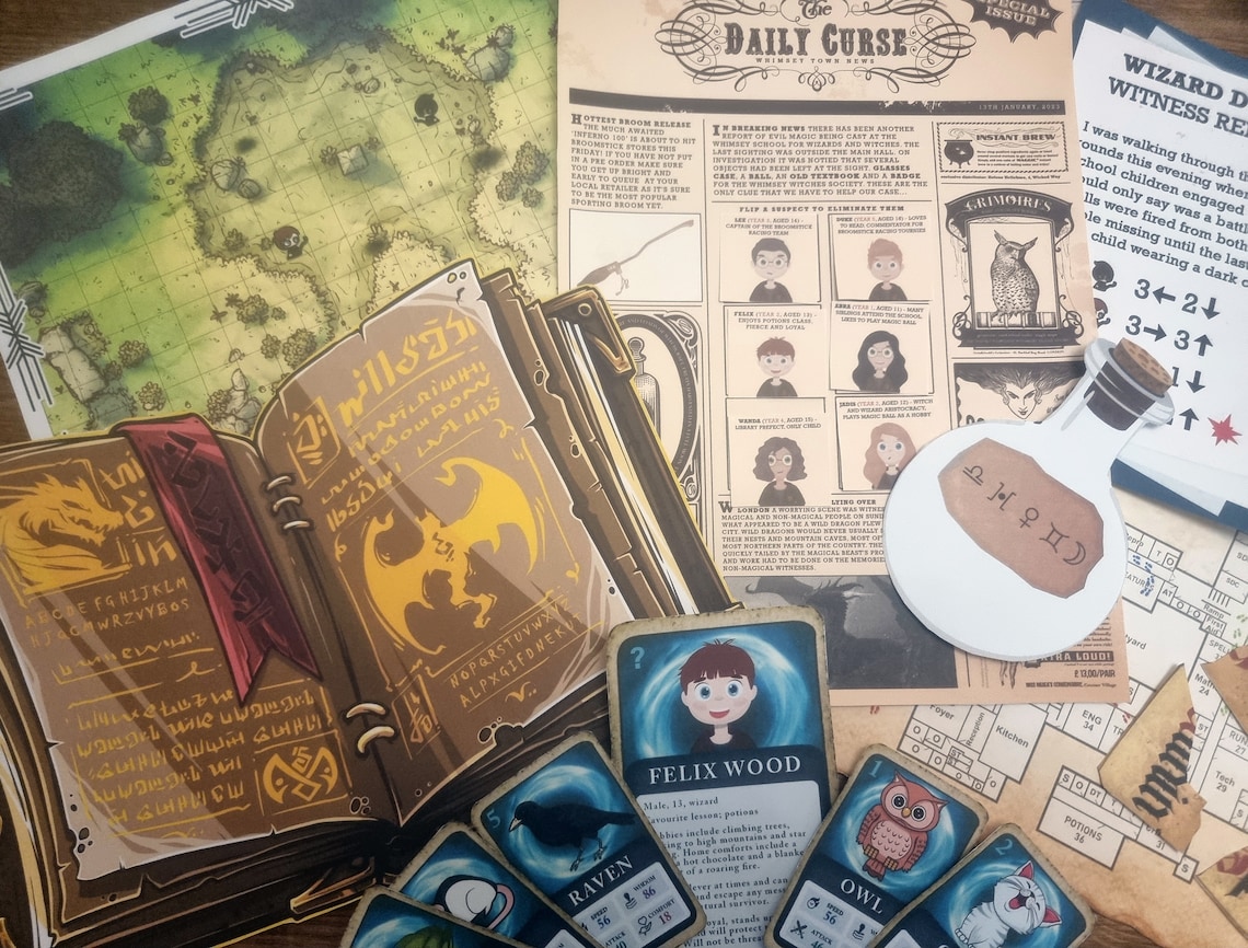 Wizard Escape Room for Kids Printable Escape Room Printable School Game ...