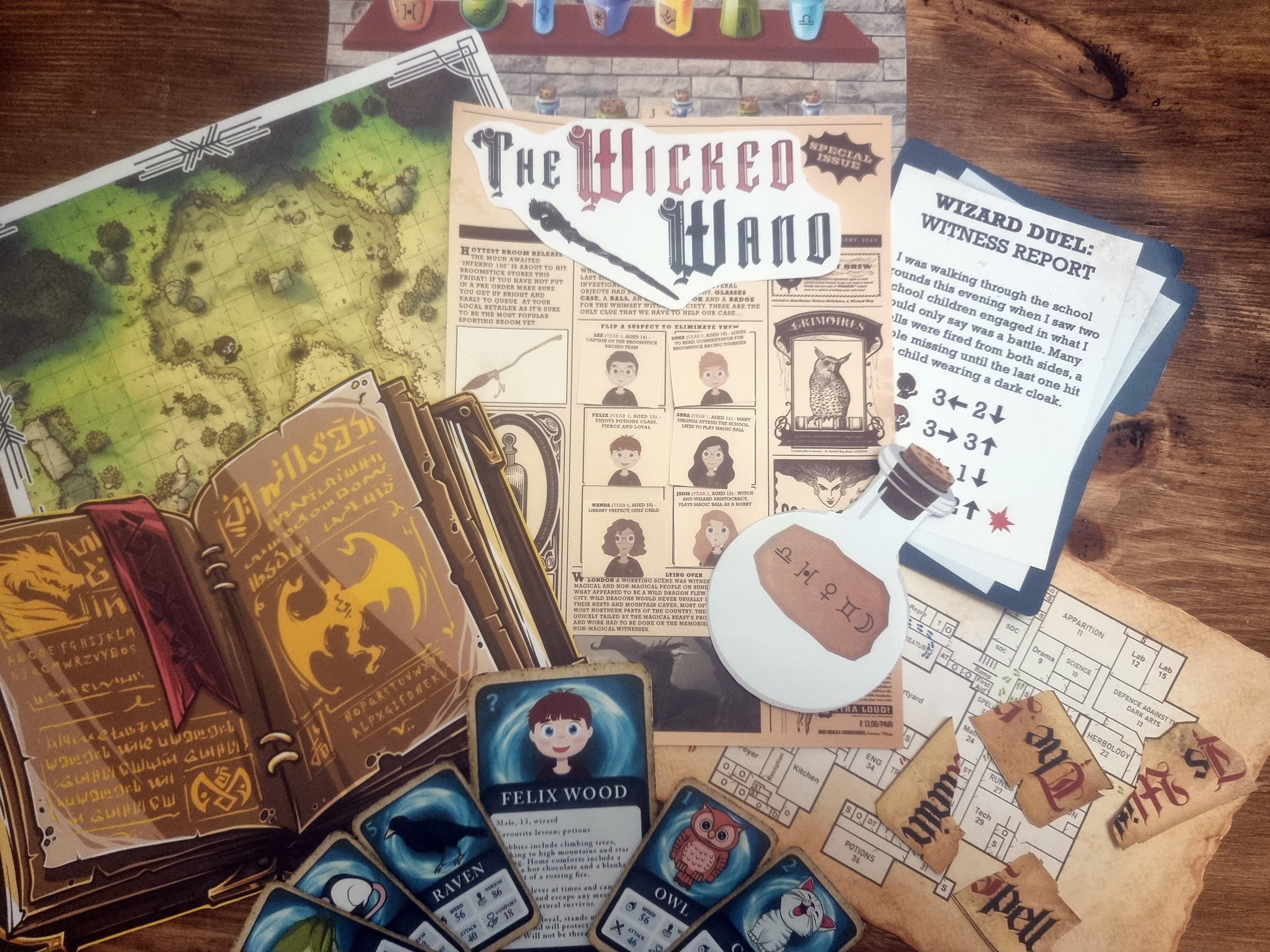 Wizard Escape Room for Kids Printable Escape Room Printable School Game ...