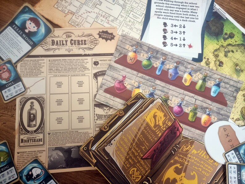 Wizard Escape Room for Kids Printable Escape Room Printable School Game ...