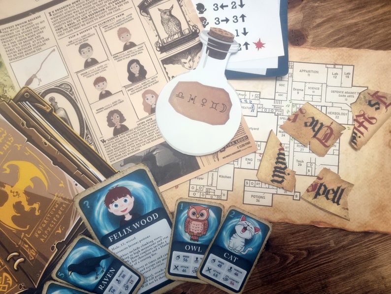 Wizard Escape Room for Kids Printable Escape Room Printable School Game ...