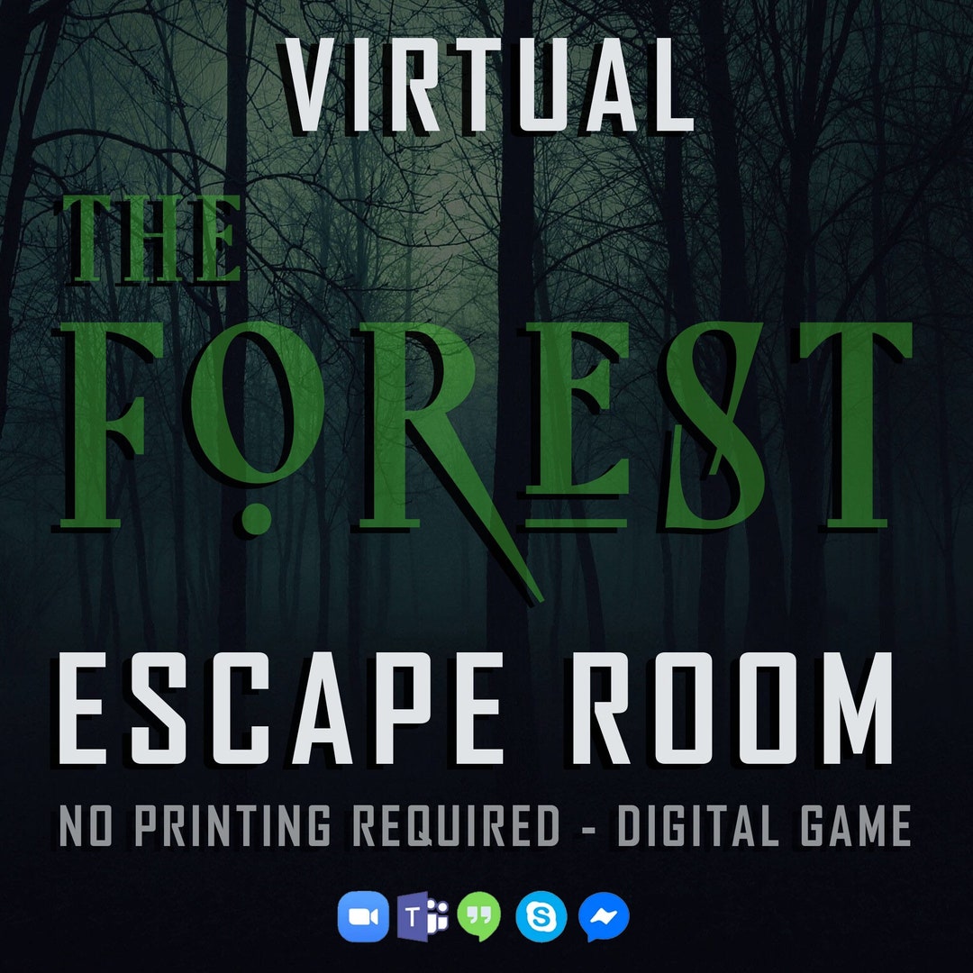 The Forest Virtual Escape Room Game: Online Adventure (digital Game) - Etsy