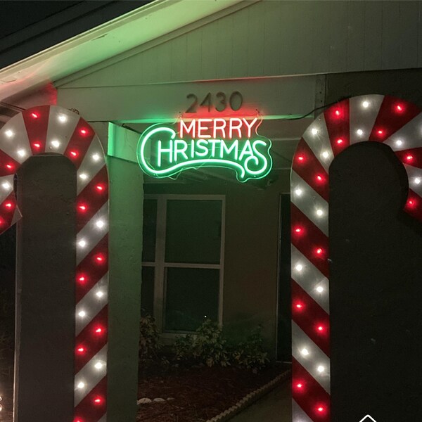 Large Neon Christmas Sign - Etsy