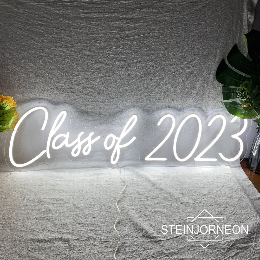 Class of 2023 Neon Sign, Custom Congrats Grad LED Neon Sign ...