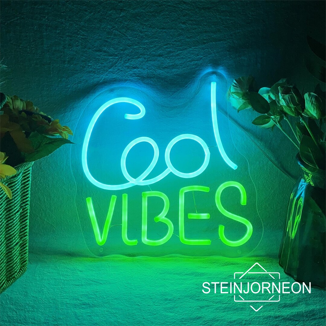 Cool Vibes Neon Sign Custom Good Vibes Only LED Neon Light - Etsy