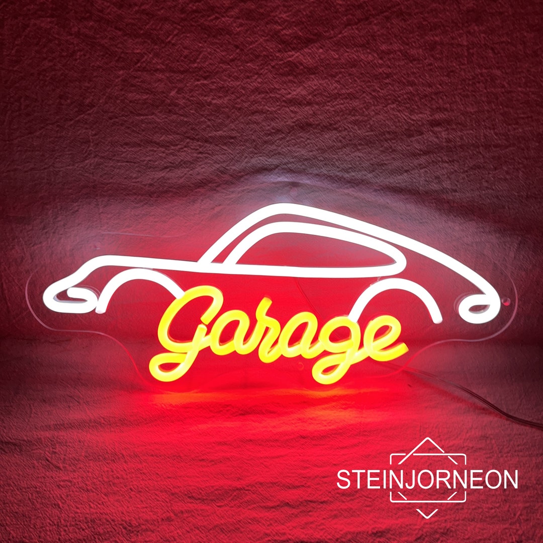 Car Garage Custom Garage LED Neon Sign Neon Light Home Wall - Etsy UK