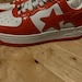 Bape Sta Low Dunk Orange and White Sneakers - Etsy