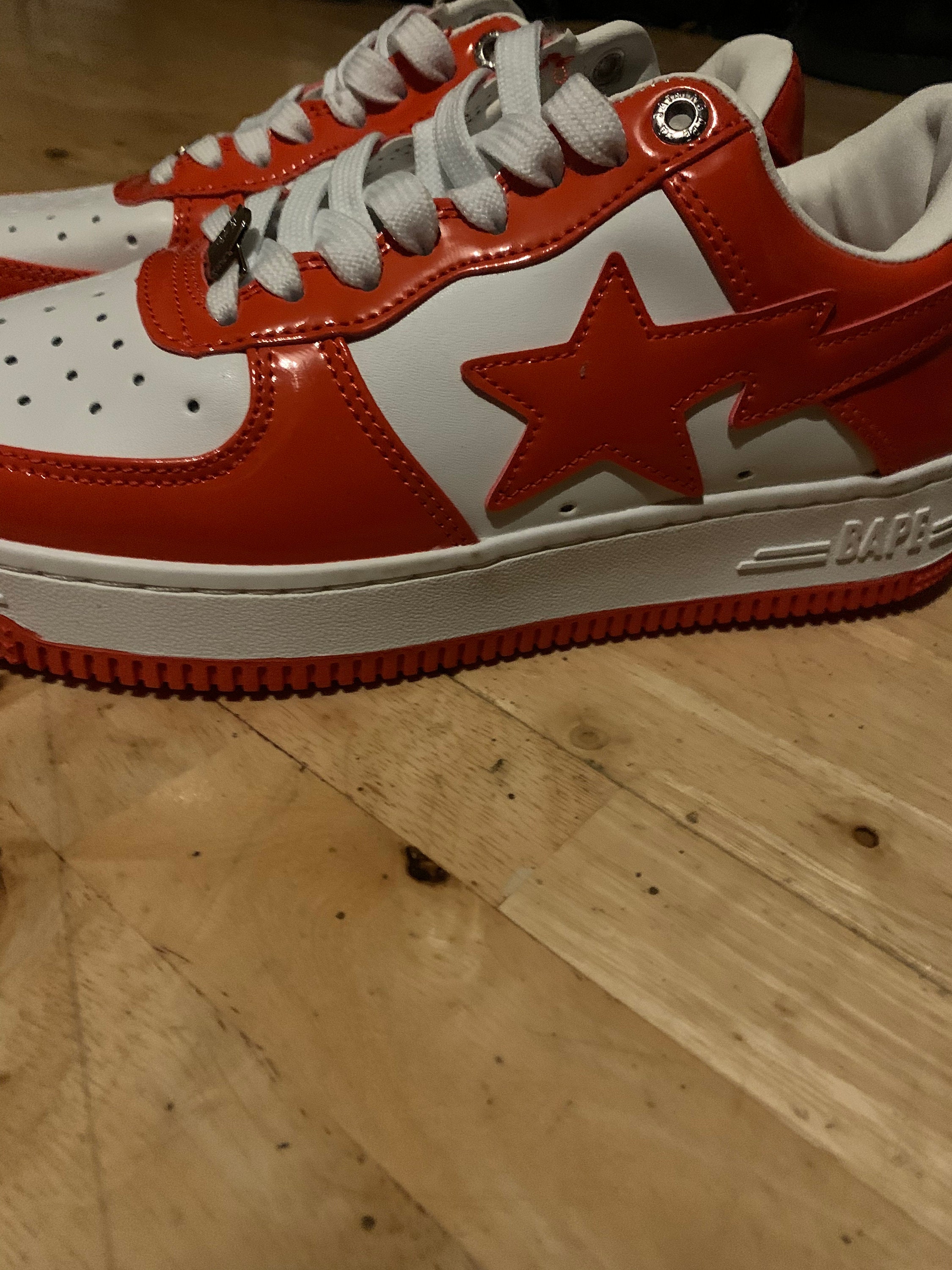Bape Sta Low Dunk Orange and White Sneakers - Etsy