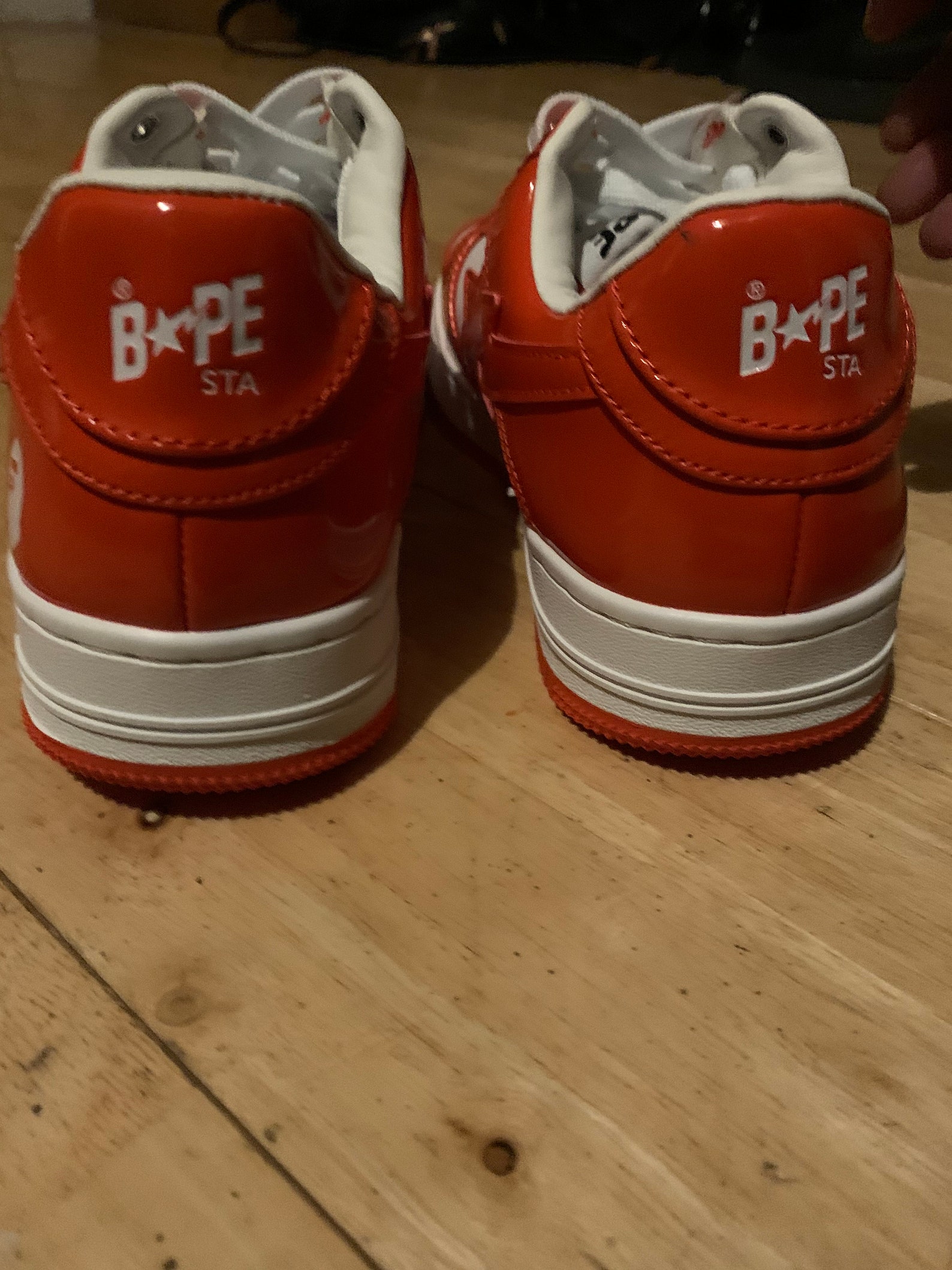 Bape Sta Low Dunk Orange and White Sneakers - Etsy