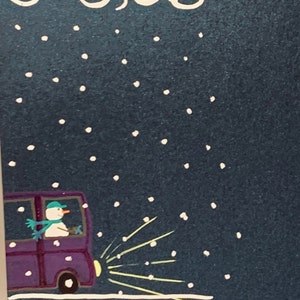 Mr. Ruffin the Puffin Out Delivering Presents as Sam the Snowman Waves ...