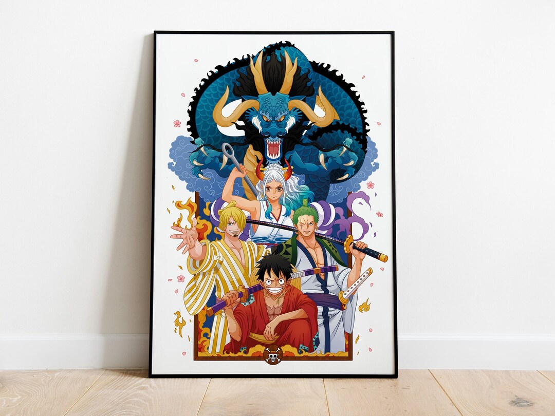One Piece Illustration Wano Kuni Poster A4/A3 Print Anime Illustration ...