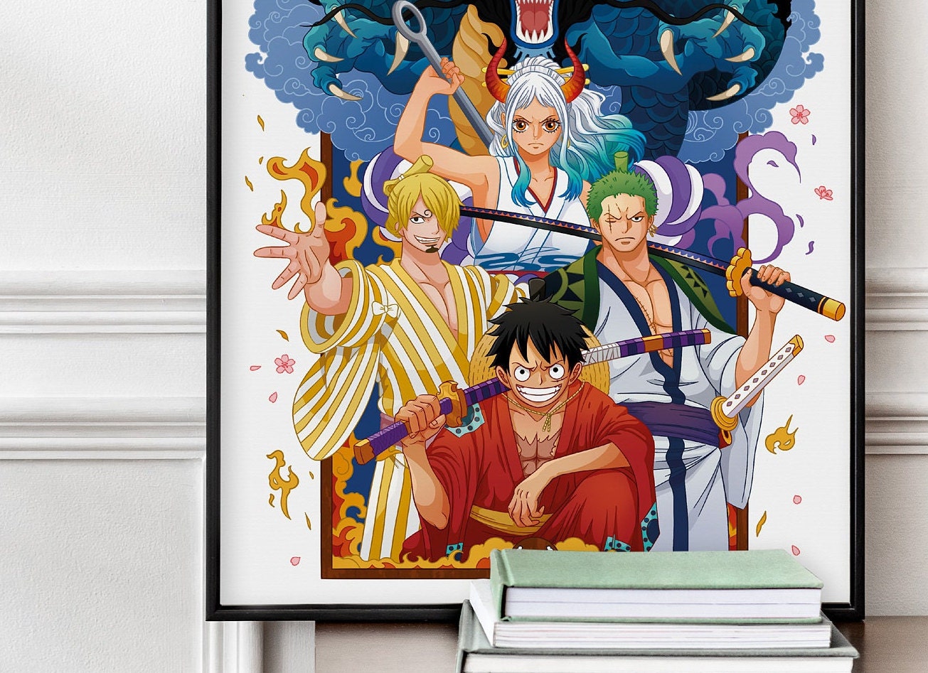One Piece Illustration Wano Kuni Poster A4/A3 Print Anime Illustration ...