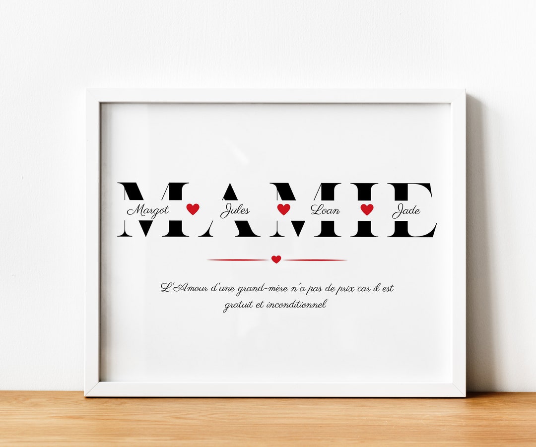Personalized Grandma Poster, Grandma Gift - Etsy