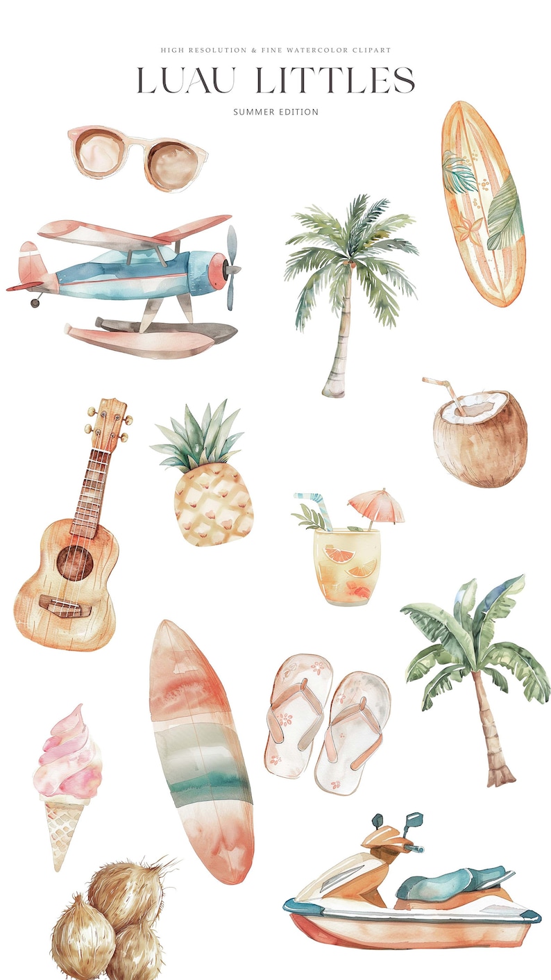 Cute Hawaiian Clipart Hula Dance Clipart Luau Clipart Tropical Clipart ...