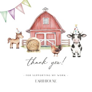 Birthday Farm Animals, Farm Party Clipart, Farm Animals, Baby Animals ...