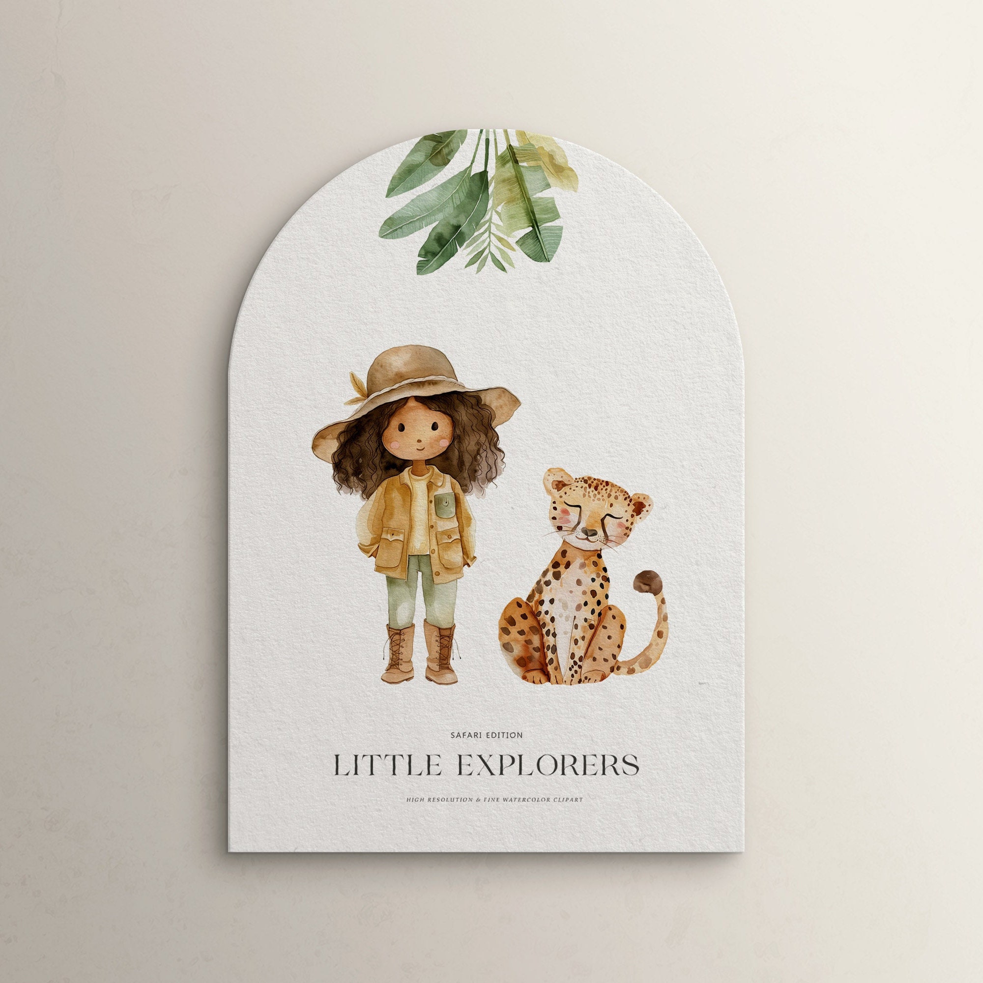 Cute Safari Clipart Bundle - Watercolor Safari - Safari Tour Clipart ...