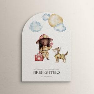 Cute Firefighters Clipart - Watercolor Clipart - Fire Extinguisher ...