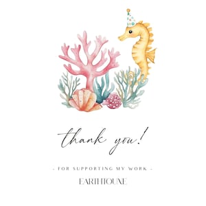 Cute Ocean Birthday Clipart: Watercolor Sea Animals, Clipart for Kids ...