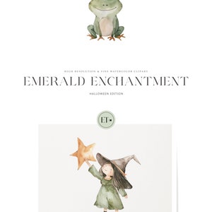 Sweet Witch Clipart - Cute Halloween - Pumpkin - Cute Ghost - Whimsical ...