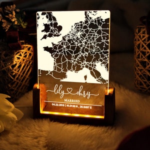 Custom Birthday Map Gift - Personalized Birthday - 1st 2nd 3rd 13th ...