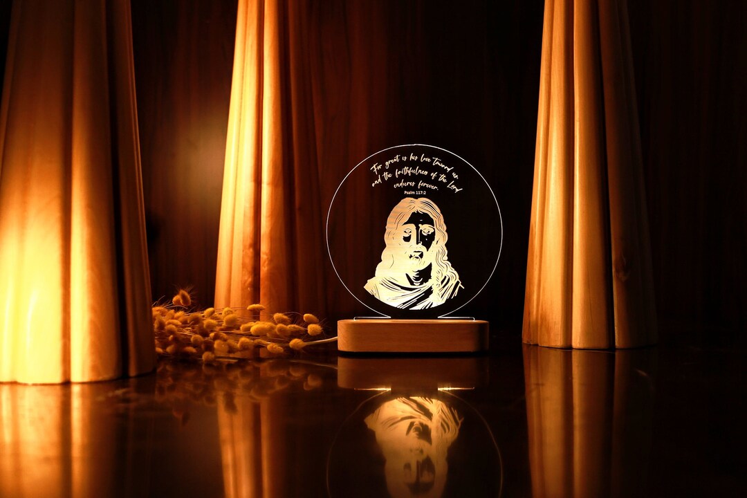 Unique Bible Verse LED Night Lamp Confirmation Gift Baptism Gifts ...