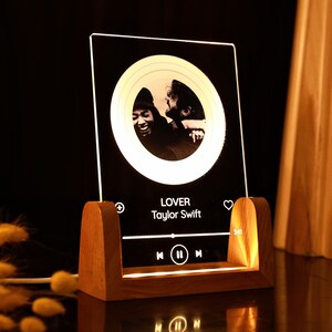 Personalized Music Plaque With Photo Couples Gift Personalized Photo ...