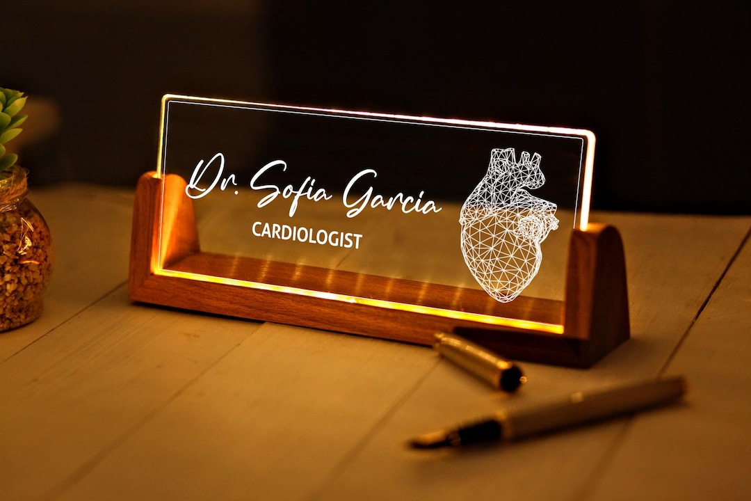 Heart Surgeon Personalized 3D Lamp - Unique Doctor Gift - Heart Surgery ...