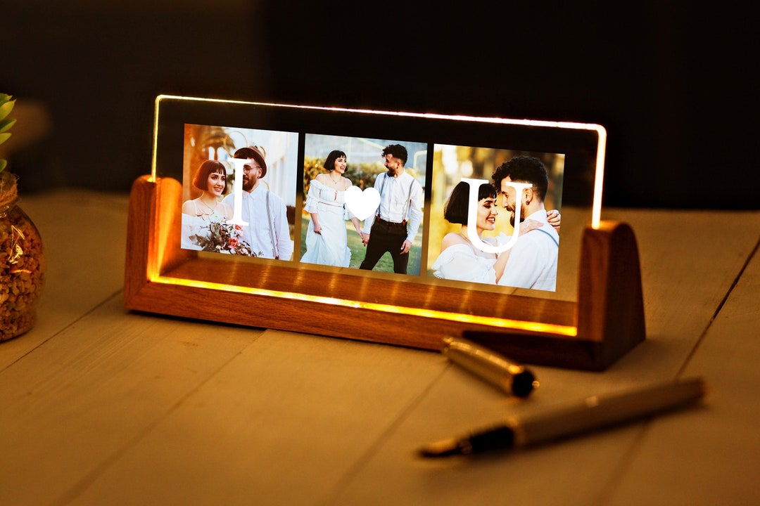 Custom Acrylic Lamp With Photo - Photo Wedding Gift - Valentines Day ...