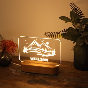 Custom LED Lamp - Personalized Baby Gift for Both Boys and Girls- Baby ...