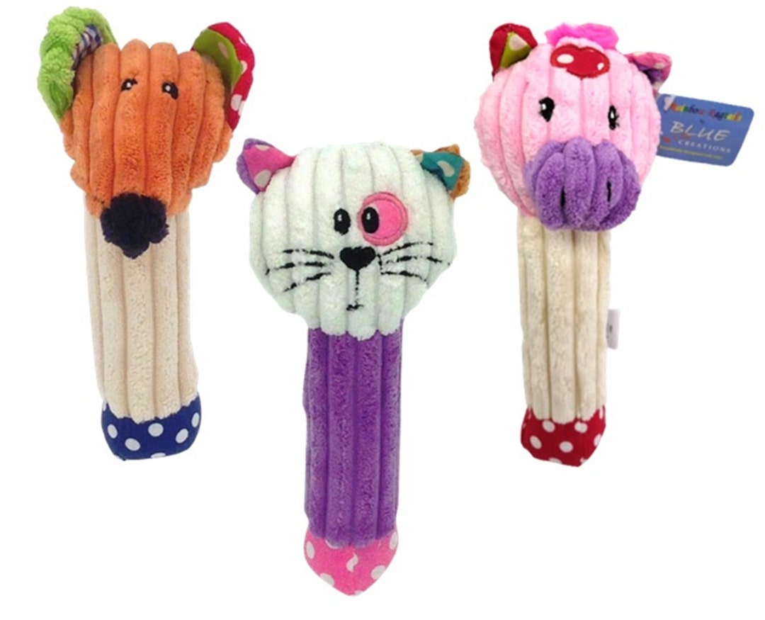 Baby Ragtails Animals Rattles Grip Toys Shaker Sensory Educational ...