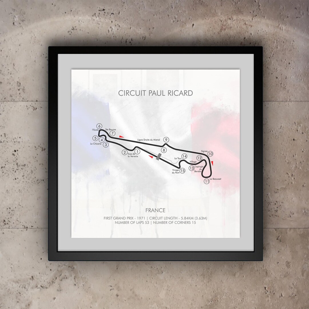 Circuit Paul Ricard French Formula 1 Grand Prix Wall Art | Grand Prix ...