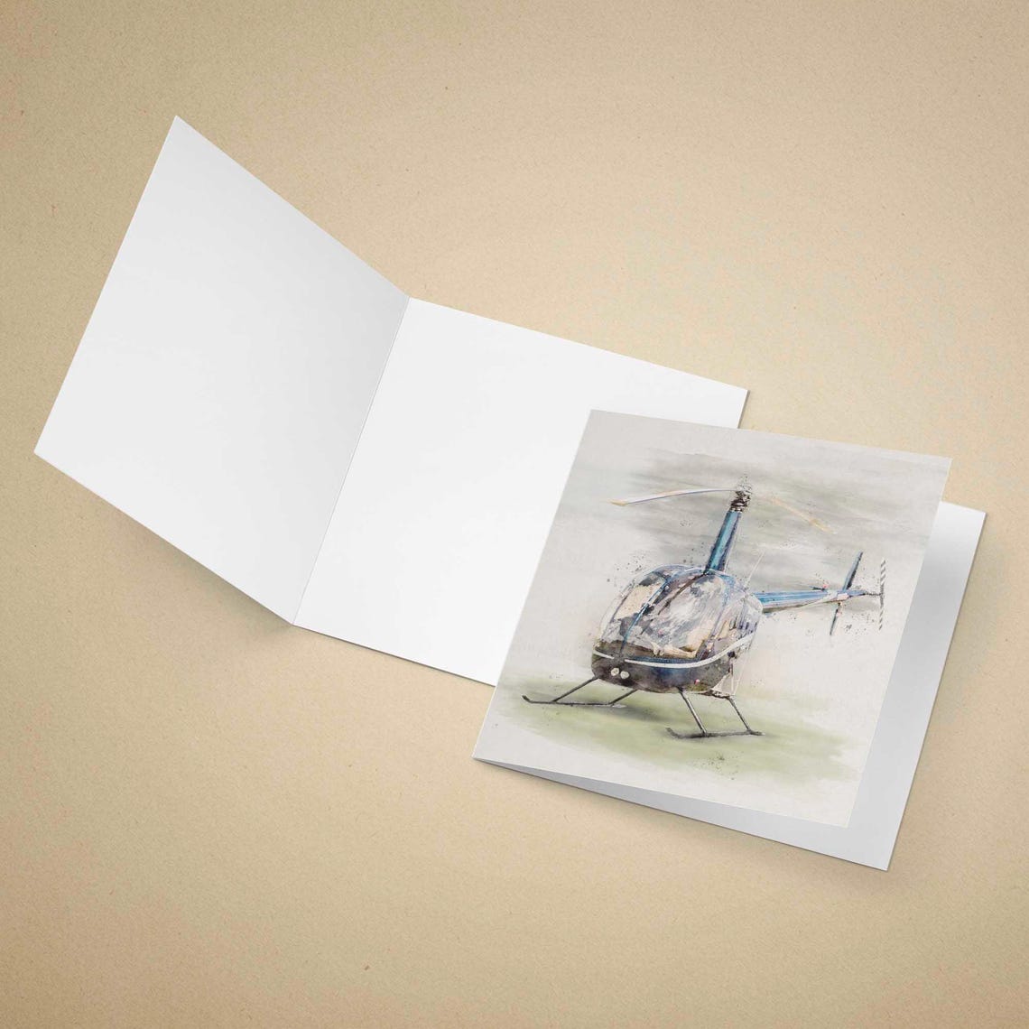 Robinson R22 Helicopter | Chopper | Aircraft | Greetings Card ...
