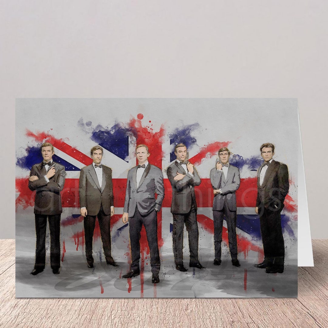 James Bond 007 | Greetings Card | Birthday Card | Sean Connery | Daniel ...
