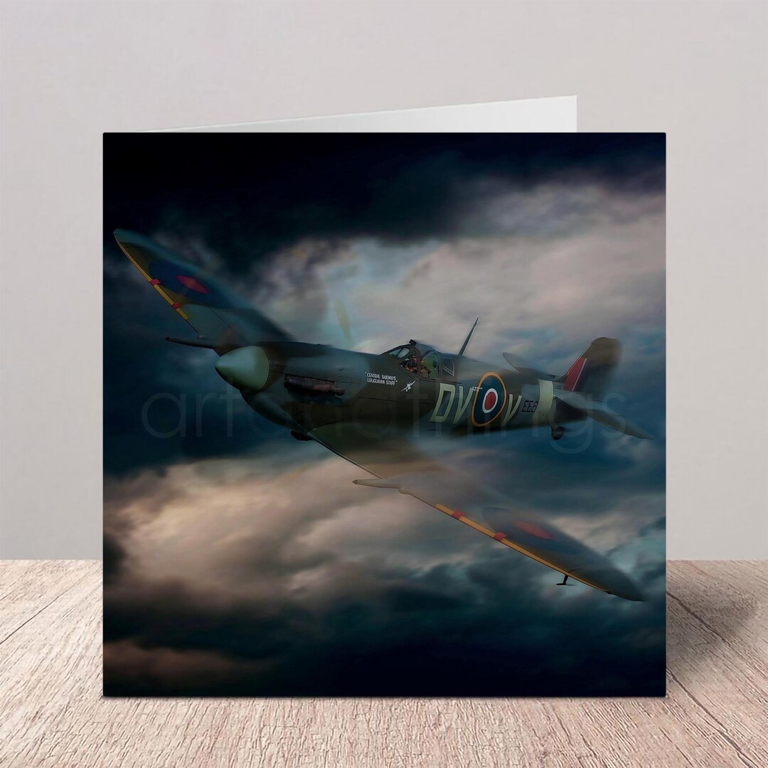 Supermarine Spitfire 129 Squadron Royal Air Force RAF Aviation Artwork ...