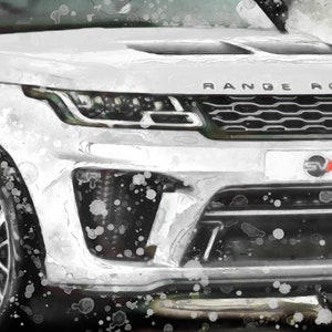 Range Rover Sport SVR | Land Rover | Watercolour | Wall Art | Poster ...