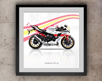 Yamaha R1 Poster - Etsy UK