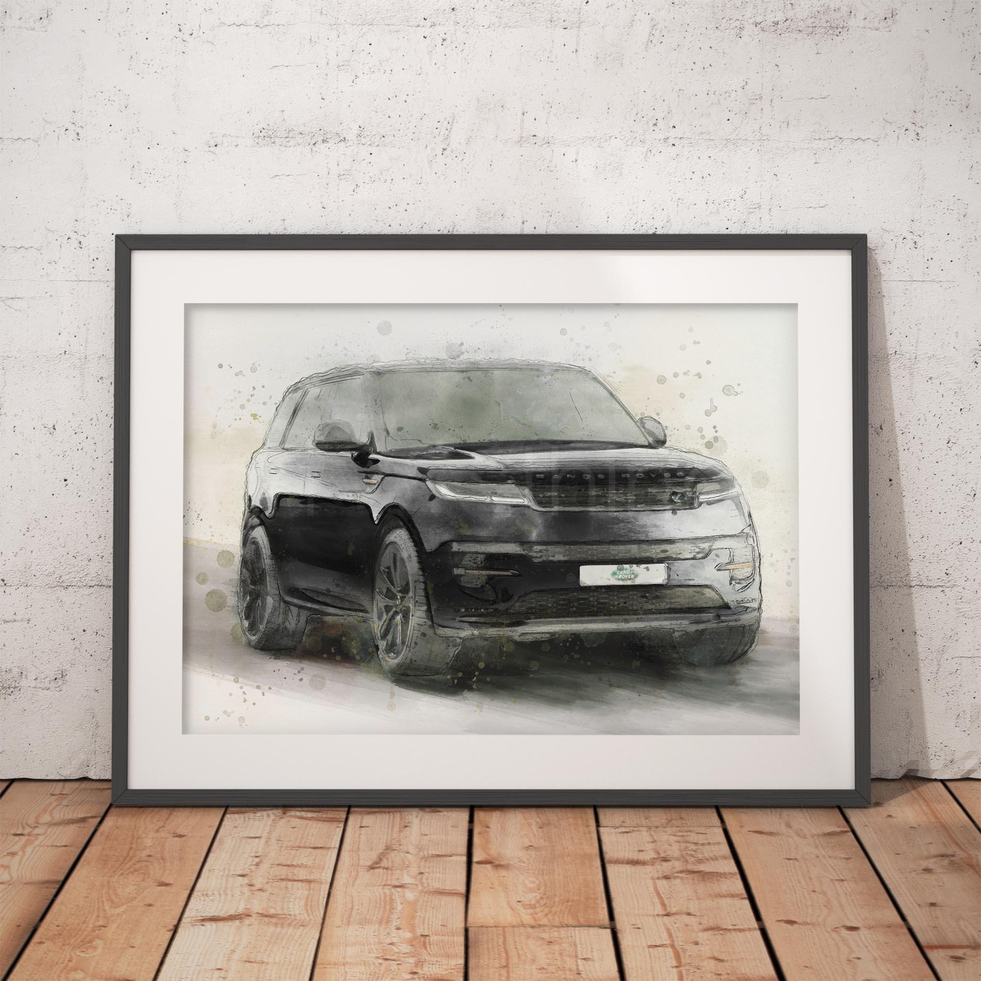 Range Rover Sport Poster | 4 Colours | 2023- | L461 Model | Wall Art ...