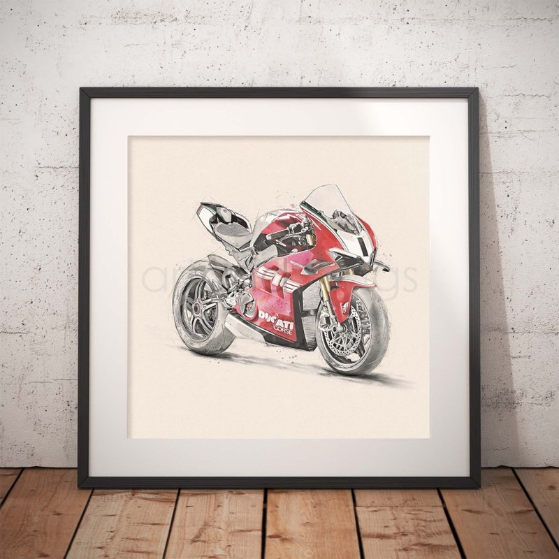 Ducati Art Print - Etsy