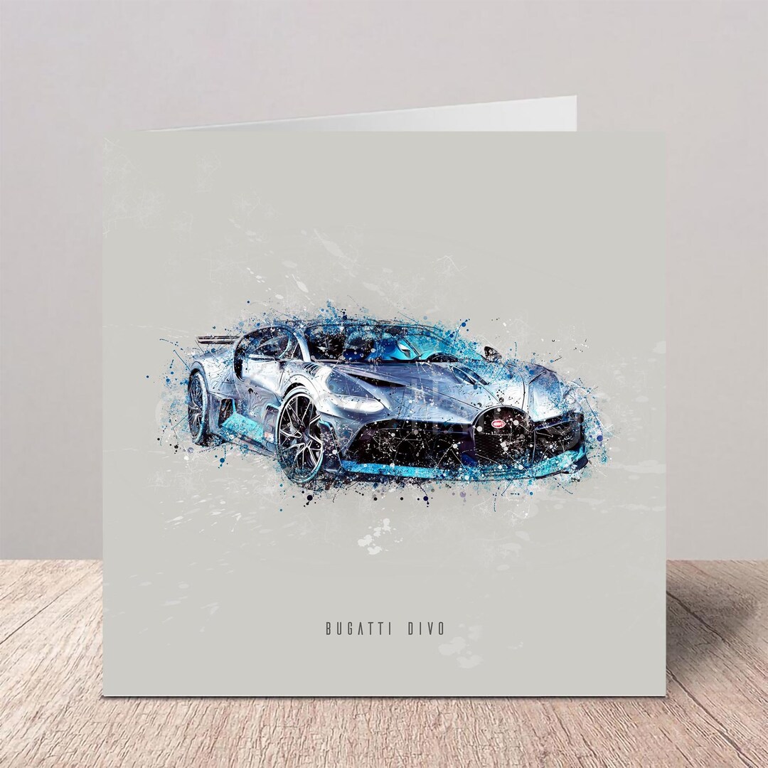 Bugatti Divo | Hyper Car | Supercar | Sports Car | Greetings Card ...