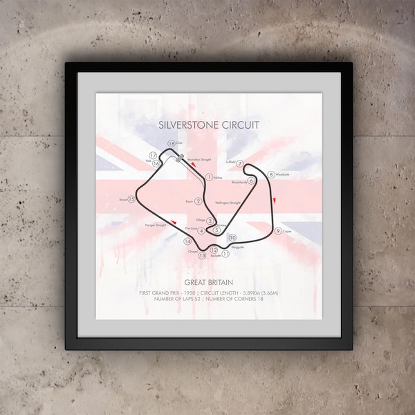 Silverstone Formula One Poster - Etsy