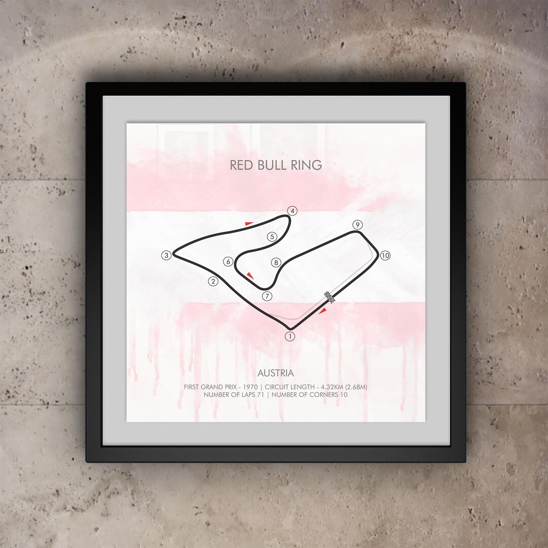 Red Bull Ring Formula 1 Austrian Grand Prix Wall Art Grand Prix Track ...