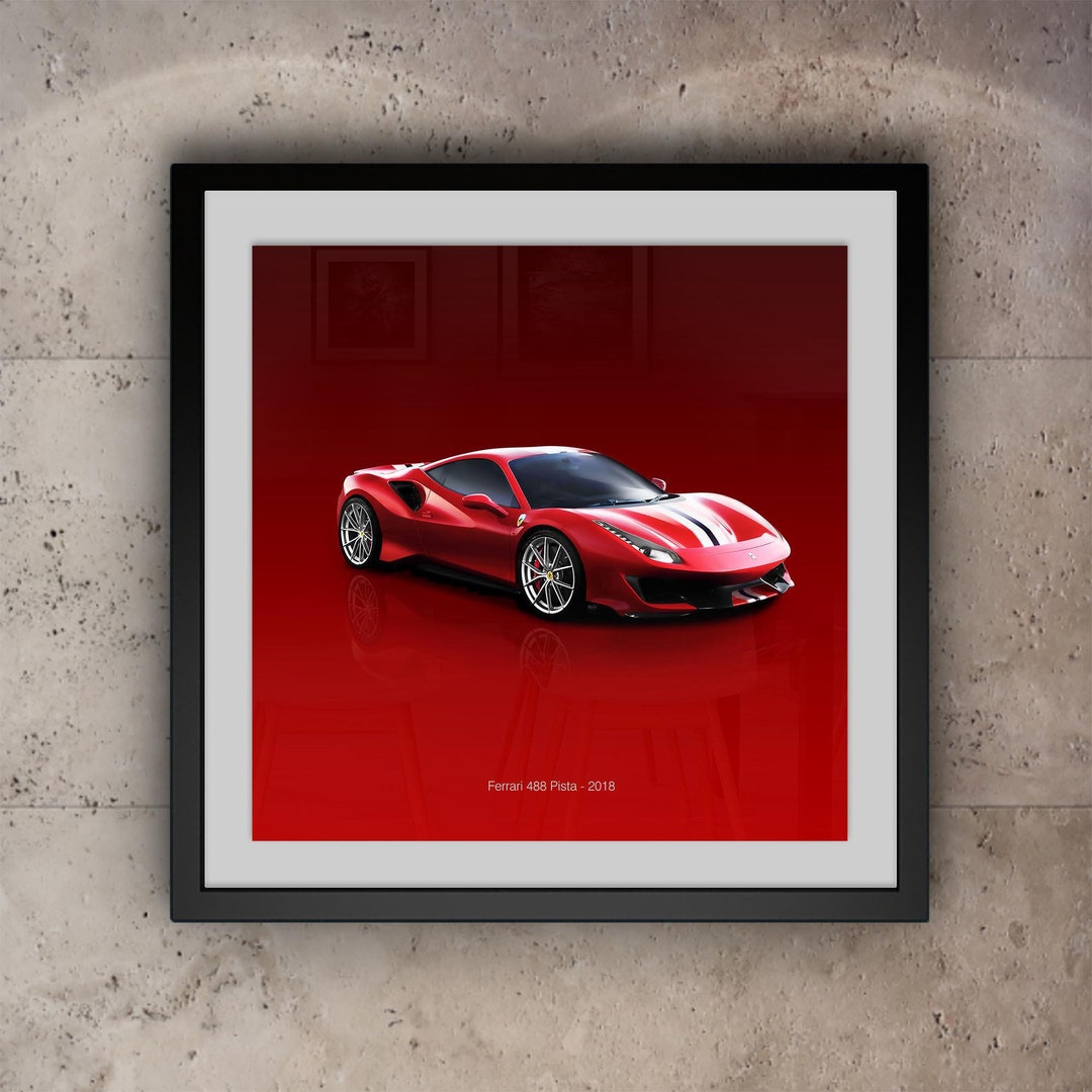 Ferrari 488 Pista | 2018 | Supercar | Scuderia | Tifosi | Wall Art ...