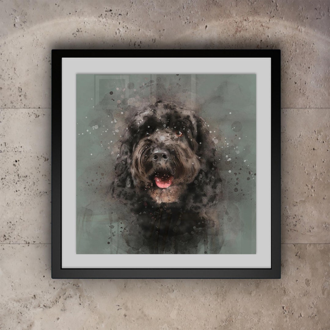 Cockapoo Wall Art Pet Dog Poster Print Black - Etsy